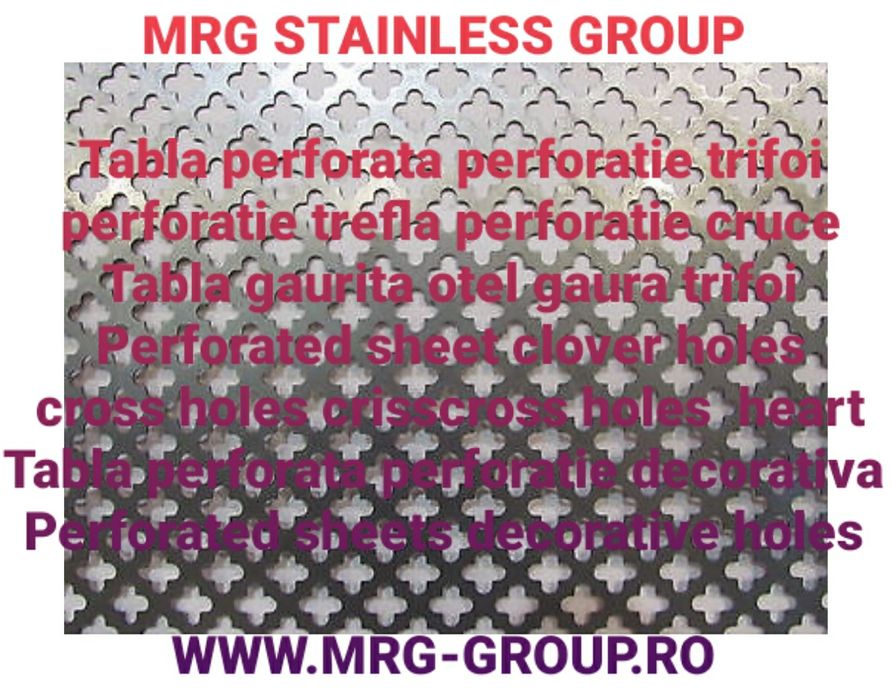 Tabla perforata otel trifoi 1x1000x2000mm aluminiu inox alama cupru Bucuresti Sectorul 2 • OLX.ro