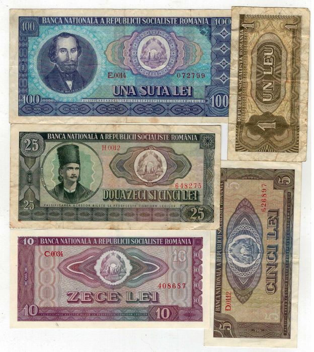 Bancnote romanesti - 1966 - 3 loturix5 bancnote Salistea • OLX.ro