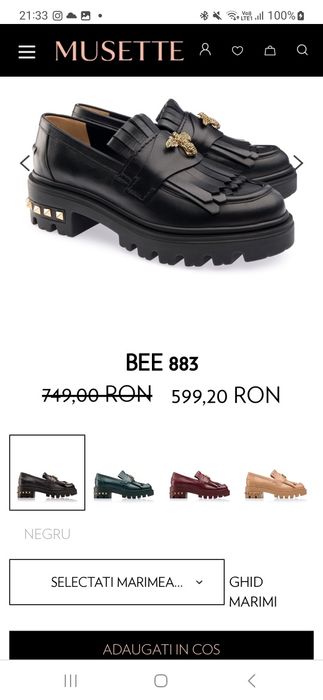 pantofi musette 40 de vanzare ' Anunturi ' OLX.ro
