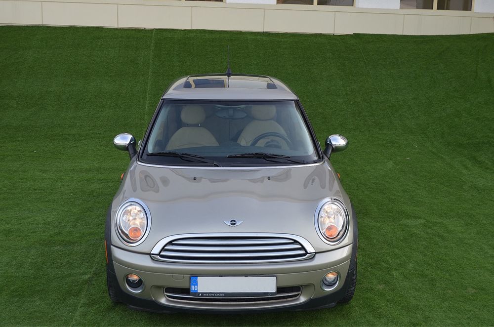Mini Cooper One R56.1.6i 118c piele/buton sport/ panoramic.Ac.jante16 ...