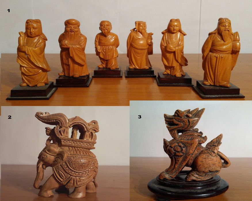 Statuete Feng Shui |Qi Lin si Elefant| lemn de Santal, cismir Bucuresti ...