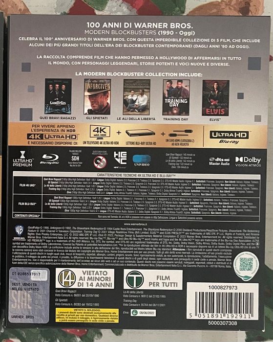 Filme Blu Ray 4k Colecția WB 100 Bals • OLX.ro