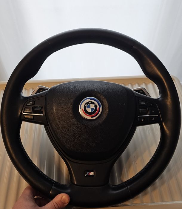Volan original BMW M F10/F11 complet cu airbag si Padele model Alpina ...