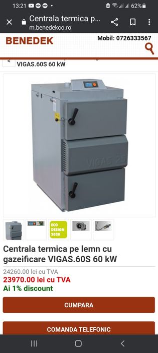 Se vinde o centrala pentru lemne și carbuni Arad • OLX.ro
