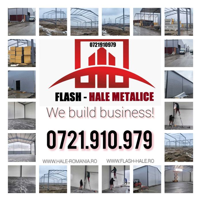 Construim Complet Hale Metalice Self Wash Case Modulare Rapid Ulmi • OLX.ro