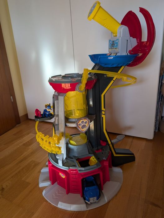 Set de joaca Paw Patrol - Mighty Pups, Turnul de control, 83 cm ...