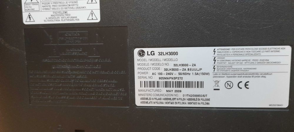 Tv Lcd LG 32LH3000 32"FULL HD si Monitor LG , diagonala 80 cm (32 ...