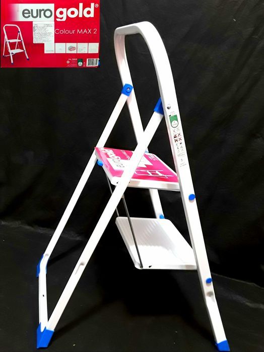 SCARA PLIANTA 2 TREPTE din Otel sarcina maximă 150 Kg - NOUĂ - 75 Lei ...