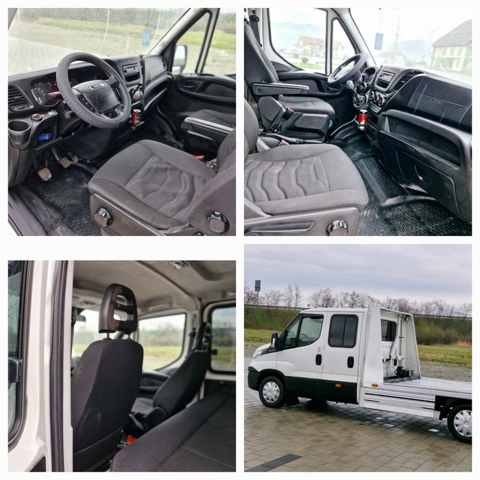 IVECO Daily Autoplatforma 7 Locuri Platforma auto 35-17 3.0 HPI Sibiu ...