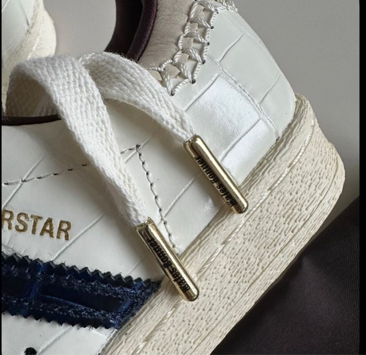 Adidas Super Star x Wales Bonner White Croc Model Rar- 100% original ...