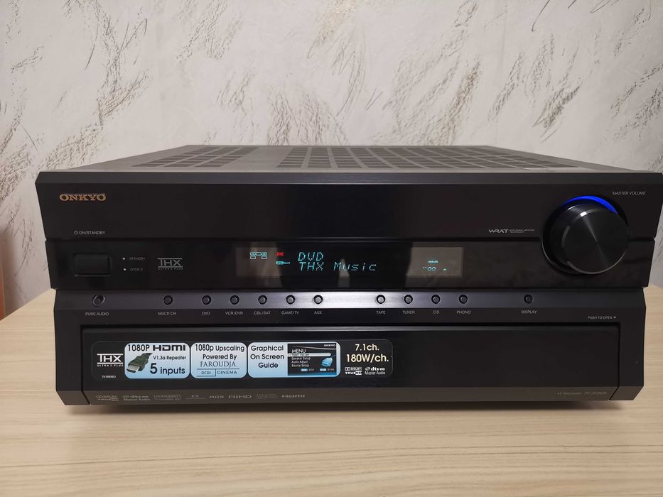 Ресийвър Onkyo TX-SR806 HDMI THX Ultra2 Plus 7.1 с дистанционно гр ...