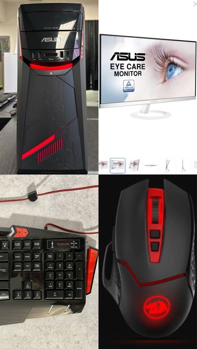 Setup complet, unitate Asus Rog i7 + monitor, tastatura, mouse Radna ...