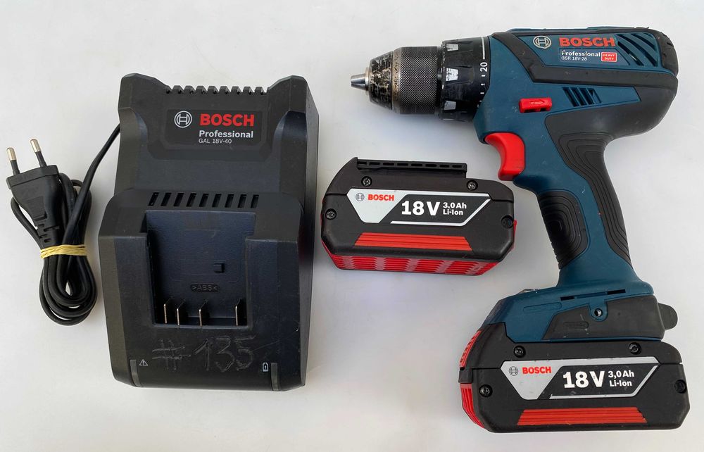 BOSCH GSR 18V-28 - Акумулаторен винтоверт 2x18V 3.0Ah гр. Шумен Добруджански • OLX.bg