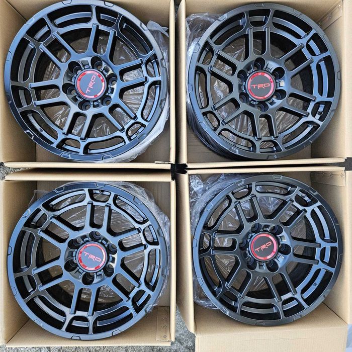 Jante noi SUV 6x139.7 pe R17 sau R18 Toyota Honda finisaj Satin Black ...