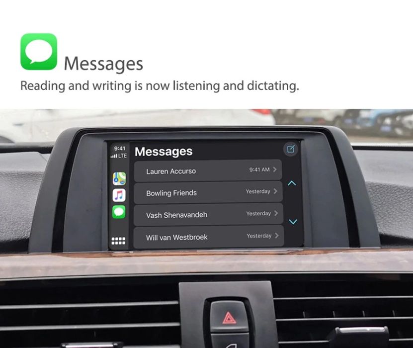 Модул за Apple Carplay/Android Auto за BMW E60/E70/X1/E87/E90/F10/F30 ...