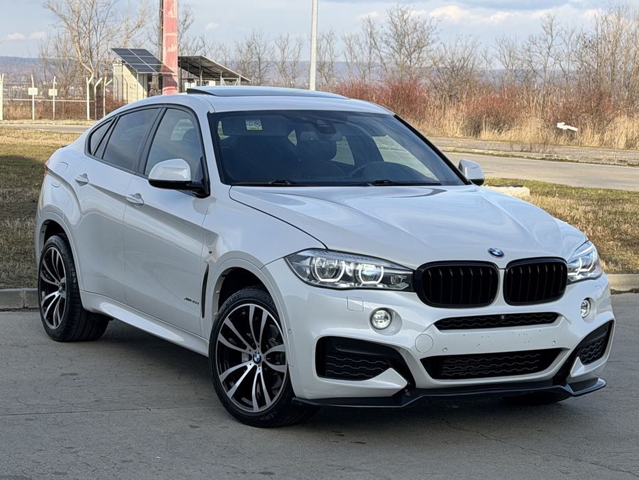 Bmw X6 F16 3.0d 258 C.p ///M Pachet Faruri Full Led Alb Perlat Km Real ...