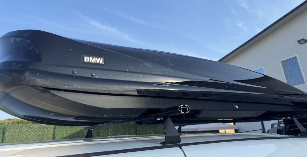 Оригинален BMW Thule 420 литра в комплект с оригинални греди с. Вакарел ...