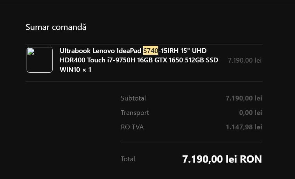 Laptop Lenovo IdeaPad S740 4K Touch | i7, GTX, 512GB SSD, 16GB RAM ...
