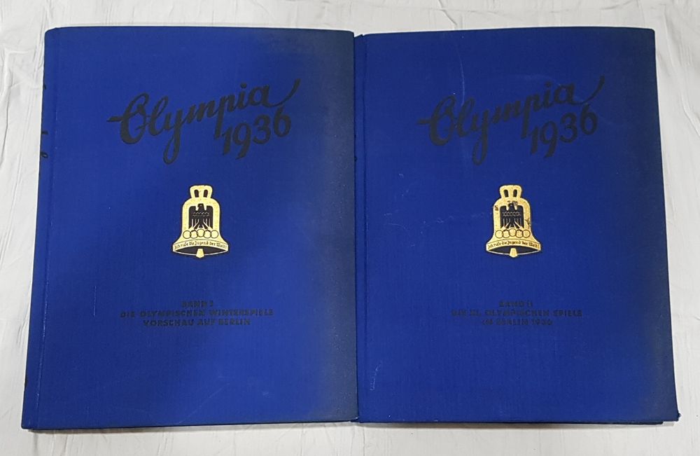 Editie rara! Album fotografii Olympia 1936, perioada nazista, 2 volume
