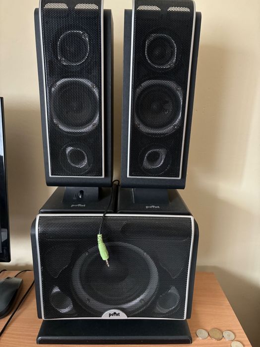 Sistem pc intel core 2 duo, cu monitor, boxe și periferice Decebal • OLX.ro