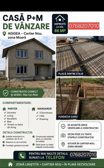 Cass P+M agigea cartier moara Agigea • OLX.ro
