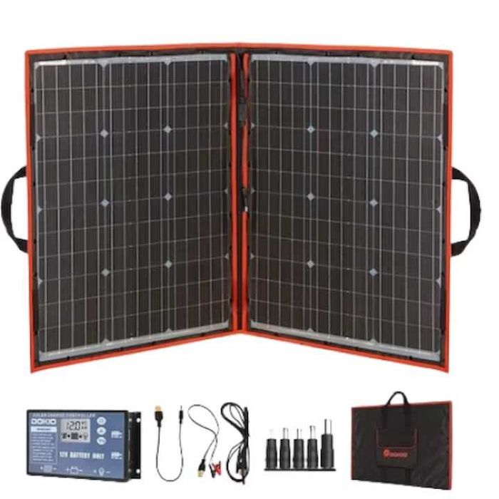 Panou Solar Portabil 100W 18V Pliabil si Flexibil cu Controler 12V ...