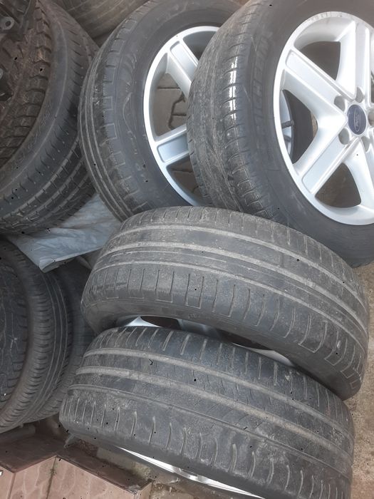 Jante aliaj 5x108 r16 ford focus cu anvelope vara Motru • OLX.ro
