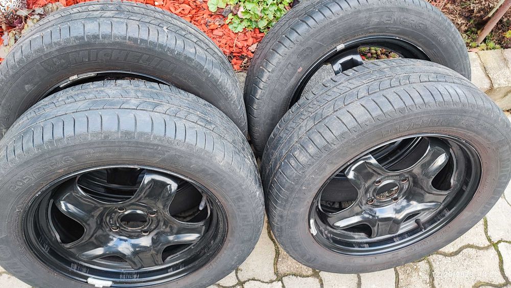 Set jante structurate Dacia - Renault Logan 4x100 Michelin 205/55 R16 ...