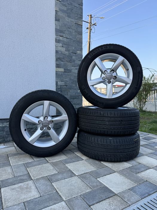 Jante 5x112 Audi A4 A6 225/55/16 Vara volkswagne Skoda Seat Mercedes Suseni • OLX.ro