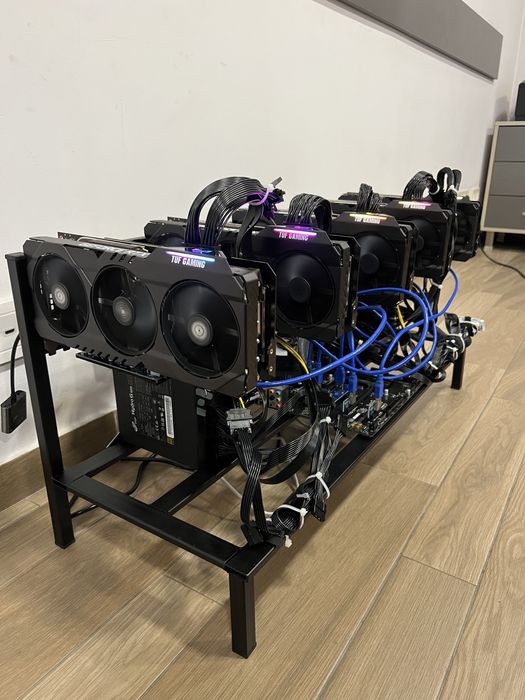 Mining Rig / копачка RTX 3080 12 GB 3670Mh/s 90% Unlocked гр. Сливен ...