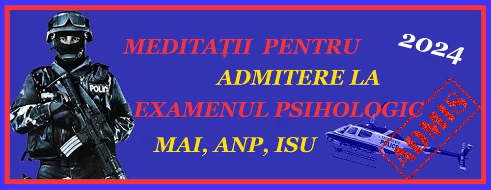 Meditatii admitere examen psihologic MAI, ANP, ISU Vaslui • OLX.ro