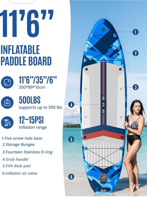 Sup zero limits xxl placa Stand Up Paddle SUP Arad • OLX.ro