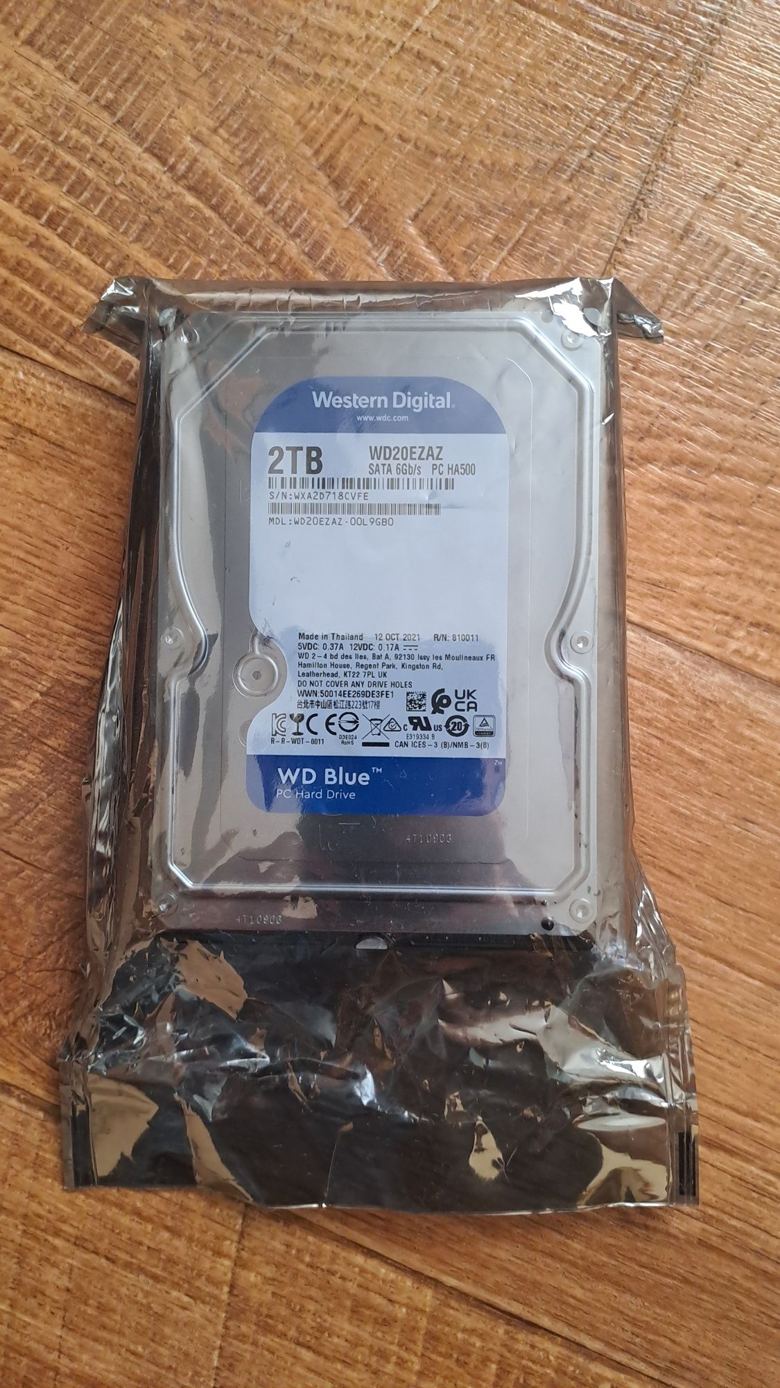 2 ТБ Жесткий диск 2 ТБ WD Blue [WD20EZAZ] - Комплектующие и аксессуары ...