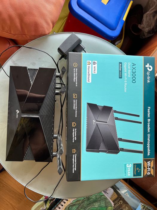 TP Link Archer AX3000/AX53 Dual-Band Gigabit WiFi 6 Router, с гаранция гр. Варна Гръцка махала ...