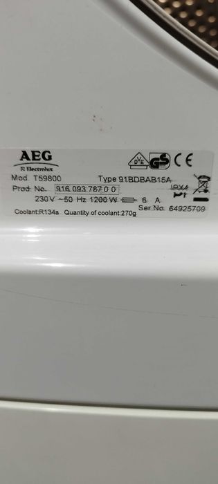 Сушилня AEG 59800 на части гр. Асеновград • OLX.bg