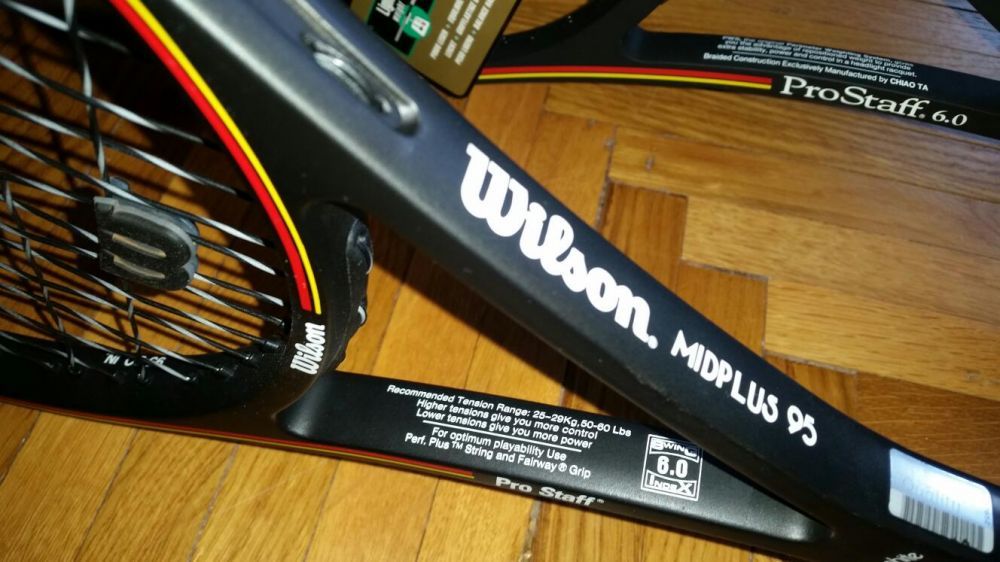 Rachete tenis Wilson Pro Staff 85 / 95 cu autograful lui Pete Sampras ...