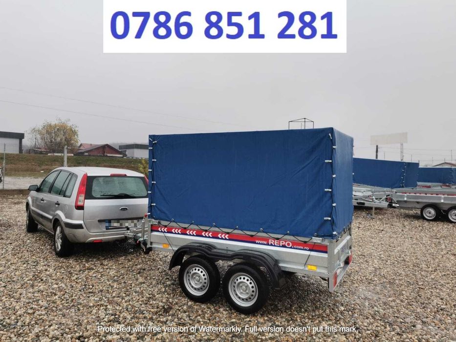 Remorca 750kg Tandem Apicola Auto Transport Platforma Auto Basculabila ...