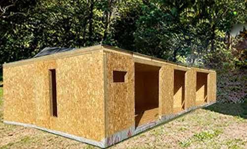 Kit casa modulara 5x10m - Panouri SIP Ilfov Baneasa • OLX.ro