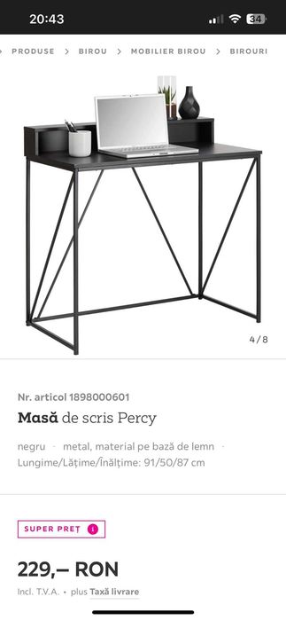 Vand birou, percy, moemax Cluj-Napoca • OLX.ro