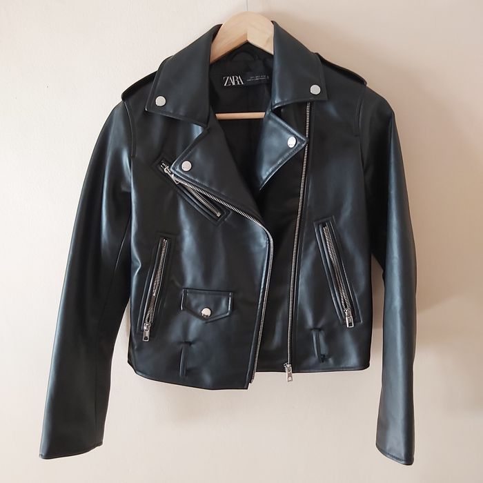 Geaca dama din piele, ZARA, marimea S Bucuresti Sectorul 6 • OLX.ro