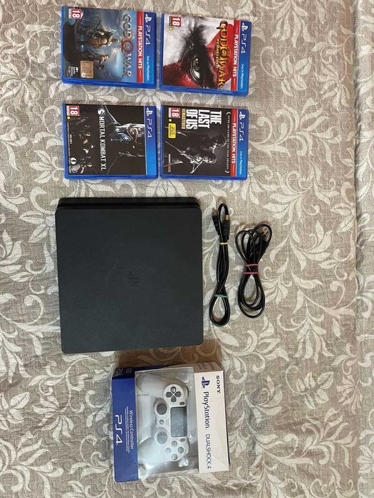 PlayStation 4 Slim 1 TB + 4 игри гр. Монтана Младост 2 • OLX.bg