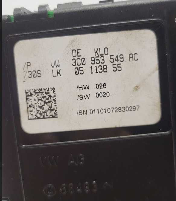 3C0 953 549 AC Steering wheel module Highline/кормилен модул Хайлайн гр ...