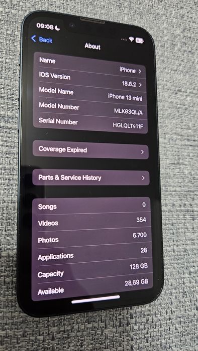 Iphone 13 mini 128gb negru, baterie 100% Selimbar • OLX.ro