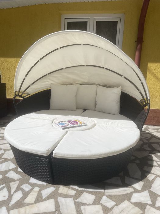 Baldachin/pat/balansoar gradina ratan Petrosani • OLX.ro