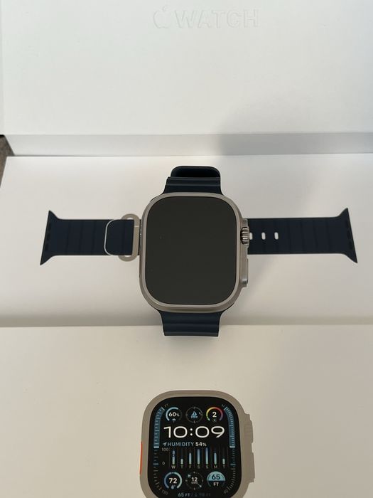 Apple Watch Ultra 2 49mm Titanium Blue Ocean Band 100% battery гр ...
