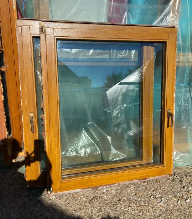 FEREASTRA LEMN TERMOPAN casa cabana H 130 x L 110 Germania 5 buc ...