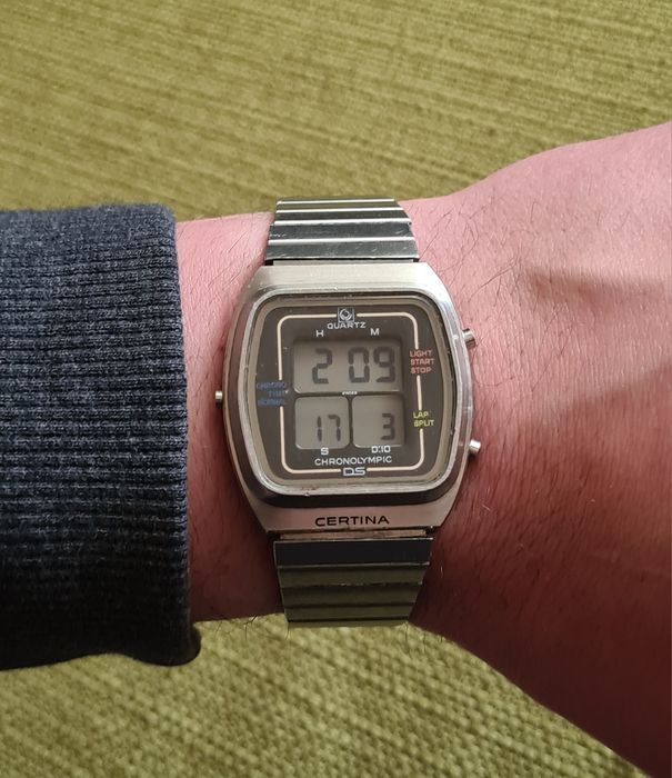 Ceas Certina Chronolympic DS Quartz Electronic Digital LCD Elvetian ...