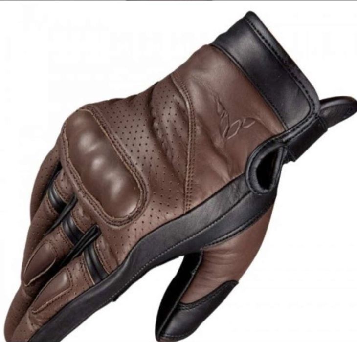 Manusi moto piele naturala SM Classic Brown marimi S, M, L și XL Noi ...