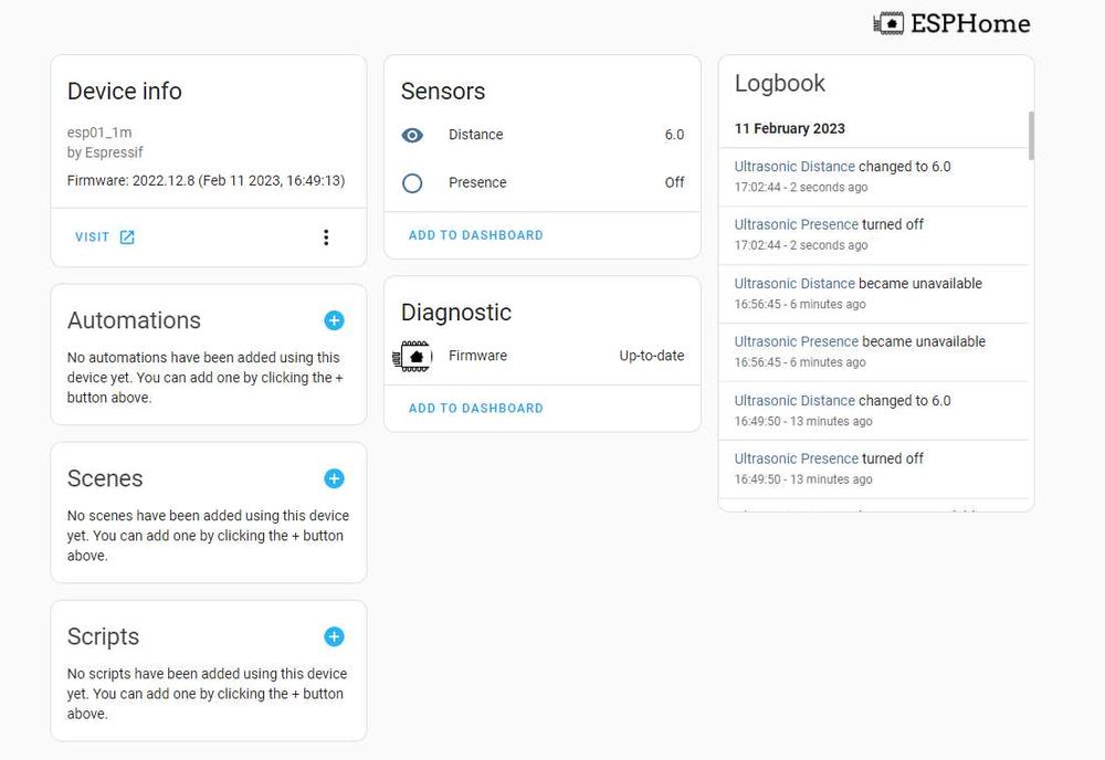Senzor ultrasonic de prezenta Smart pt Home Assistant Craiova • OLX.ro