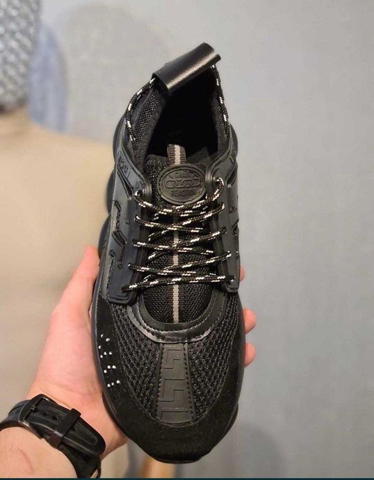 Adidasi Versace Chain Reaction Premium Black (Dama si Barbati) Suceava ...
